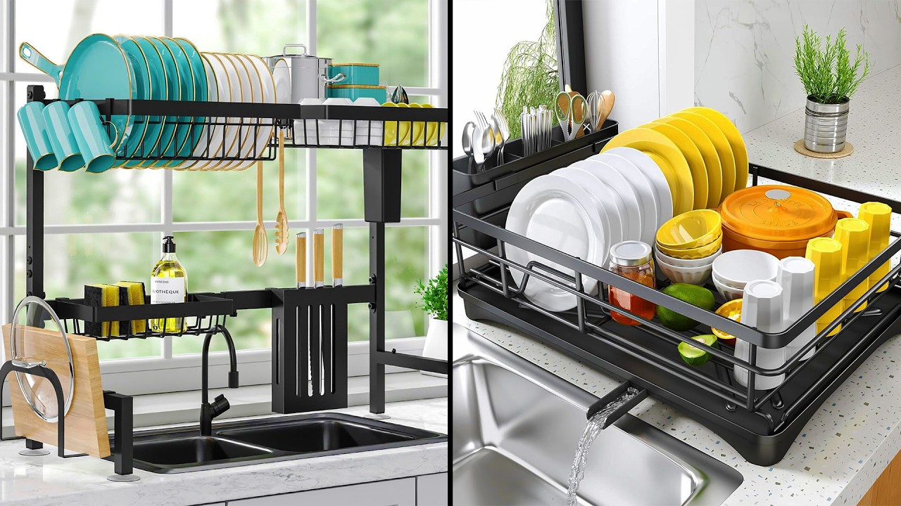 Top 7 Best Dish Racks On Amazon! - YouTube