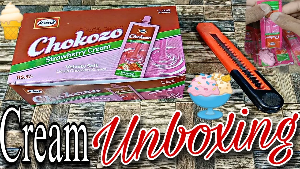 Chokozo Strawberry Cream | Velvety Soft Liquid Chocolate Cream | Sajidali Experiment - YouTube