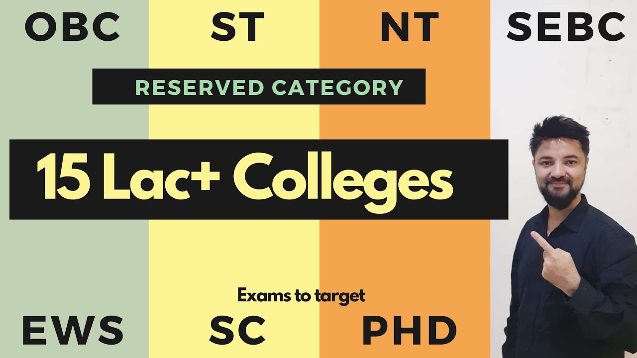 Reserved Category 15 Lac package Target | Exams I can target | Only 26 ...