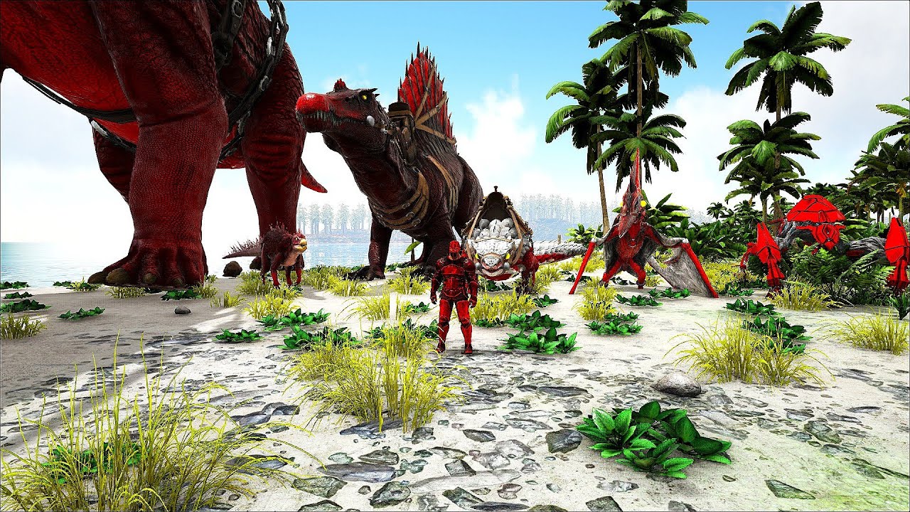ARK PRIMAL FEAR #008 | Alpha Brachiosaurus,Pteranodon,Enforcer i Thorny ...
