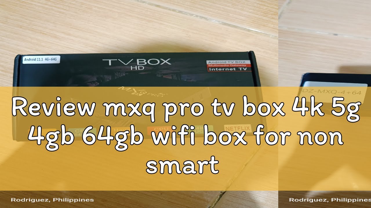 Review mxq pro tv box 4k 5g 4gb 64gb wifi box for non smart tv android ...
