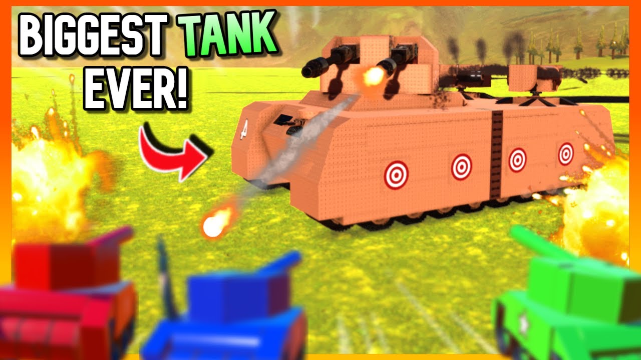 Going Against The 'BIGGEST TANK' In History! | Trailmakers Multiplayer ...