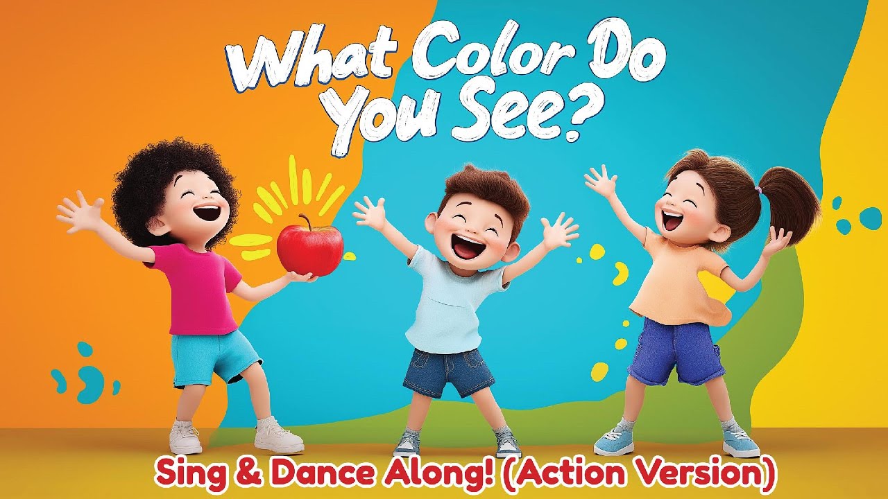 What Color Do You See? | Sing & Dance Along! (Action Version) # ...