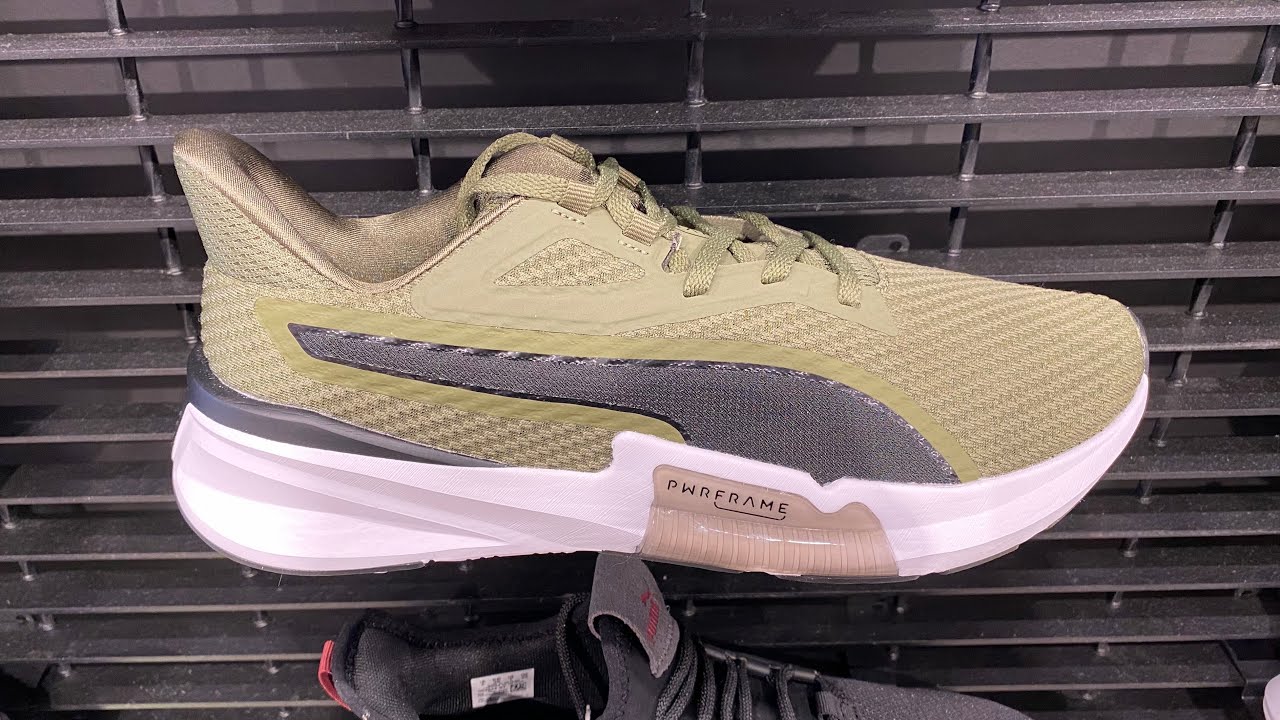 Puma PWRFRAME Training Shoes (Dark Green Moss/Puma Black) - Style ...