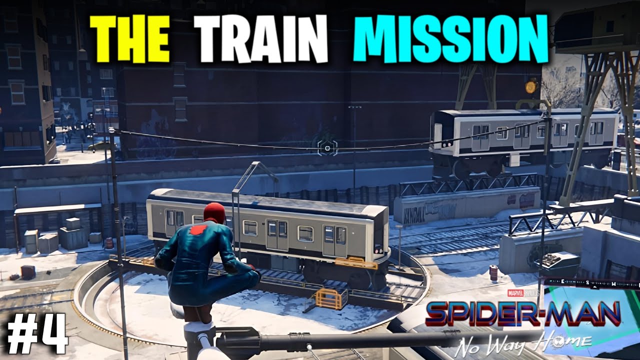 THE EPIC TRAIN MISSION | GAMEPLAY #4 | SPIDER MAN MILES MORALES - YouTube