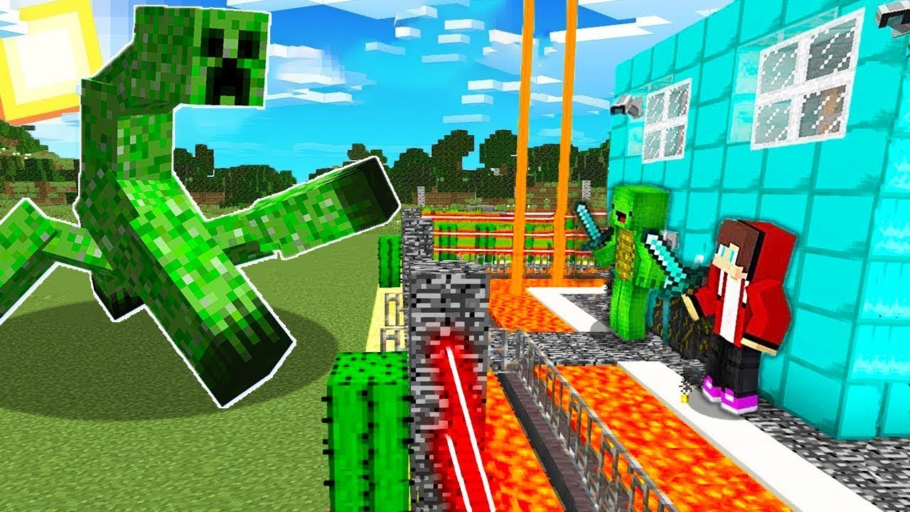 MUTANT CREEPER vs The Most Secure House - Maizen JJ and Mikey (Maizen ...
