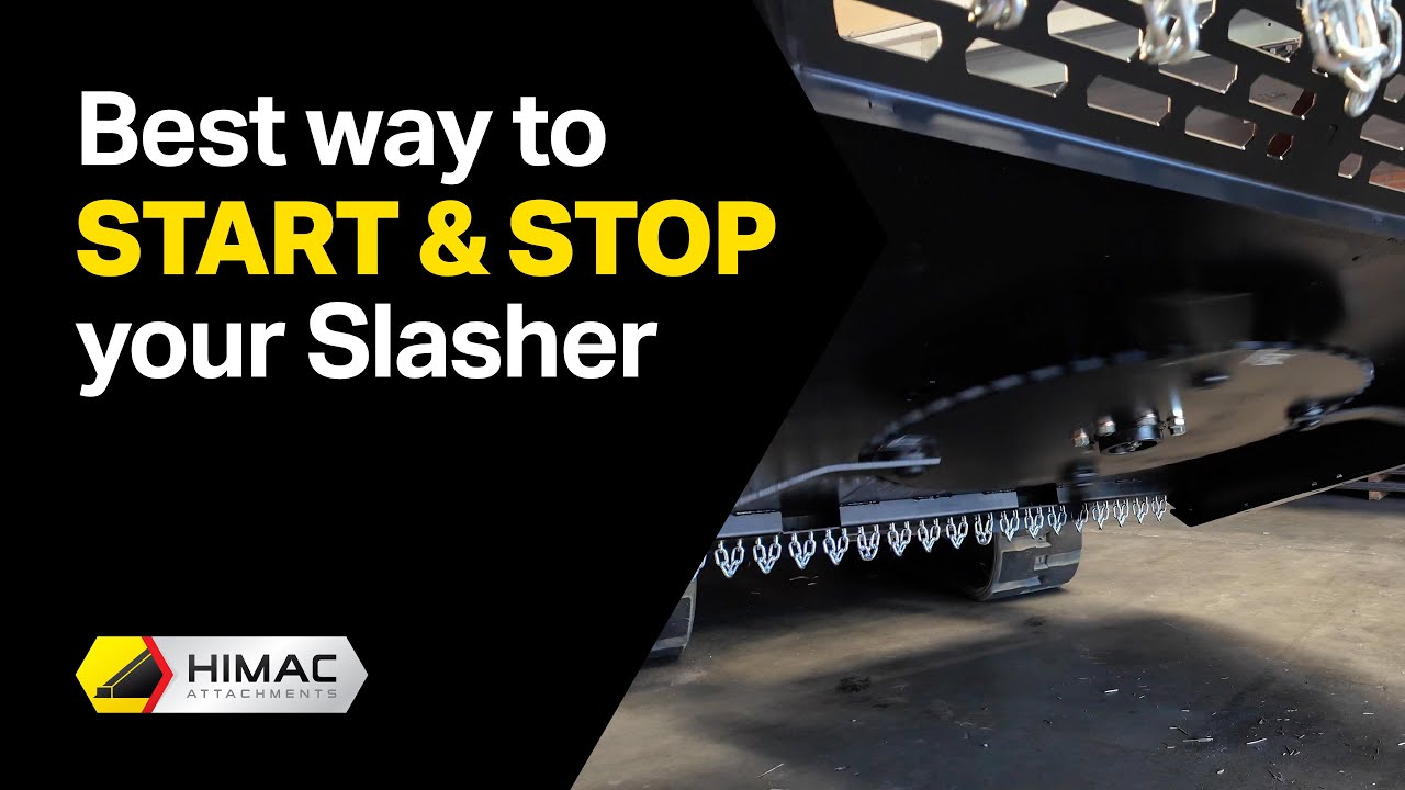 Best Way To Start and Stop Your Slasher - Himac Attachments - YouTube