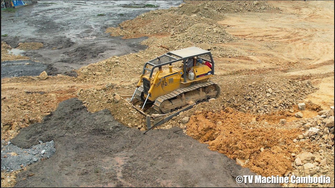 Incredible Dozer Grading Gravel | Wheel Loader Grading Gravel | Truck ...