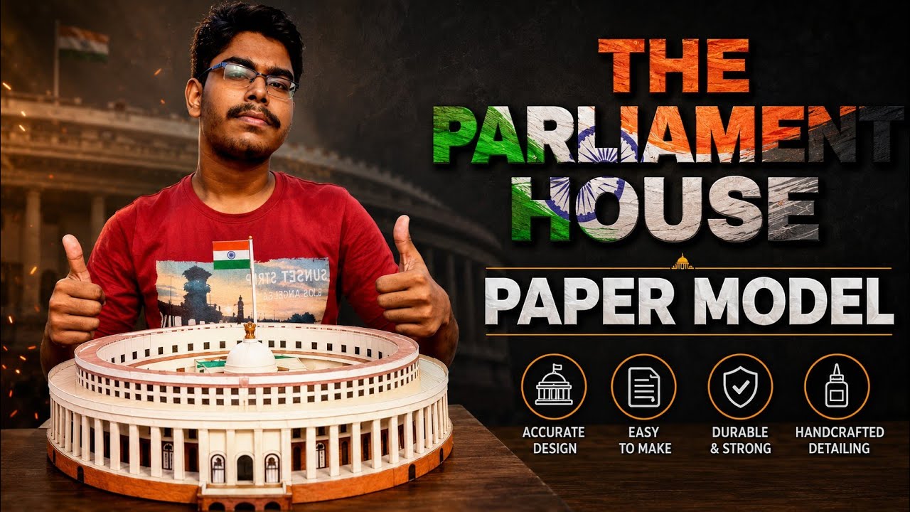 INDIAN PARLIAMENT HOUSE 1:37 Scale Model | Preview 9 | SB CREATICAL PRO ...