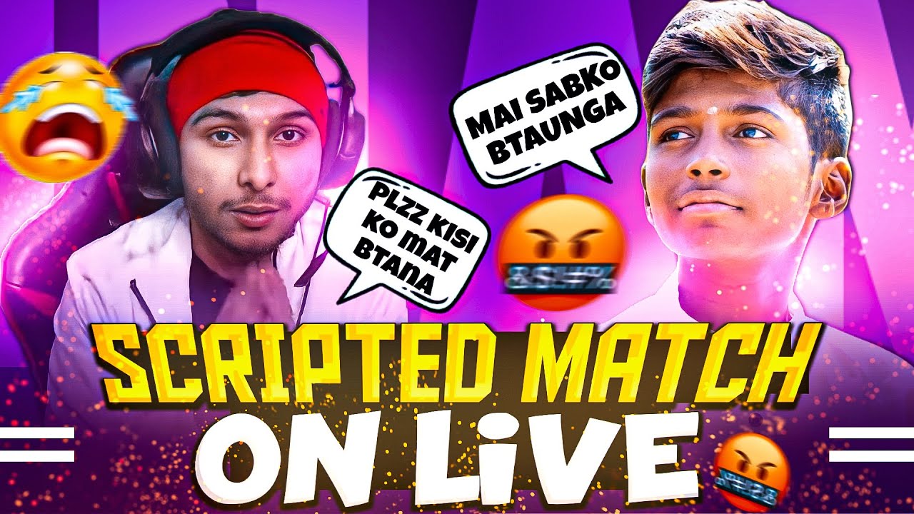 SCRIPTED MATCH ON LIVE🤯INTERNATIONAL TOURNAMENT REALITY😮 NONSTOP GAMING ...