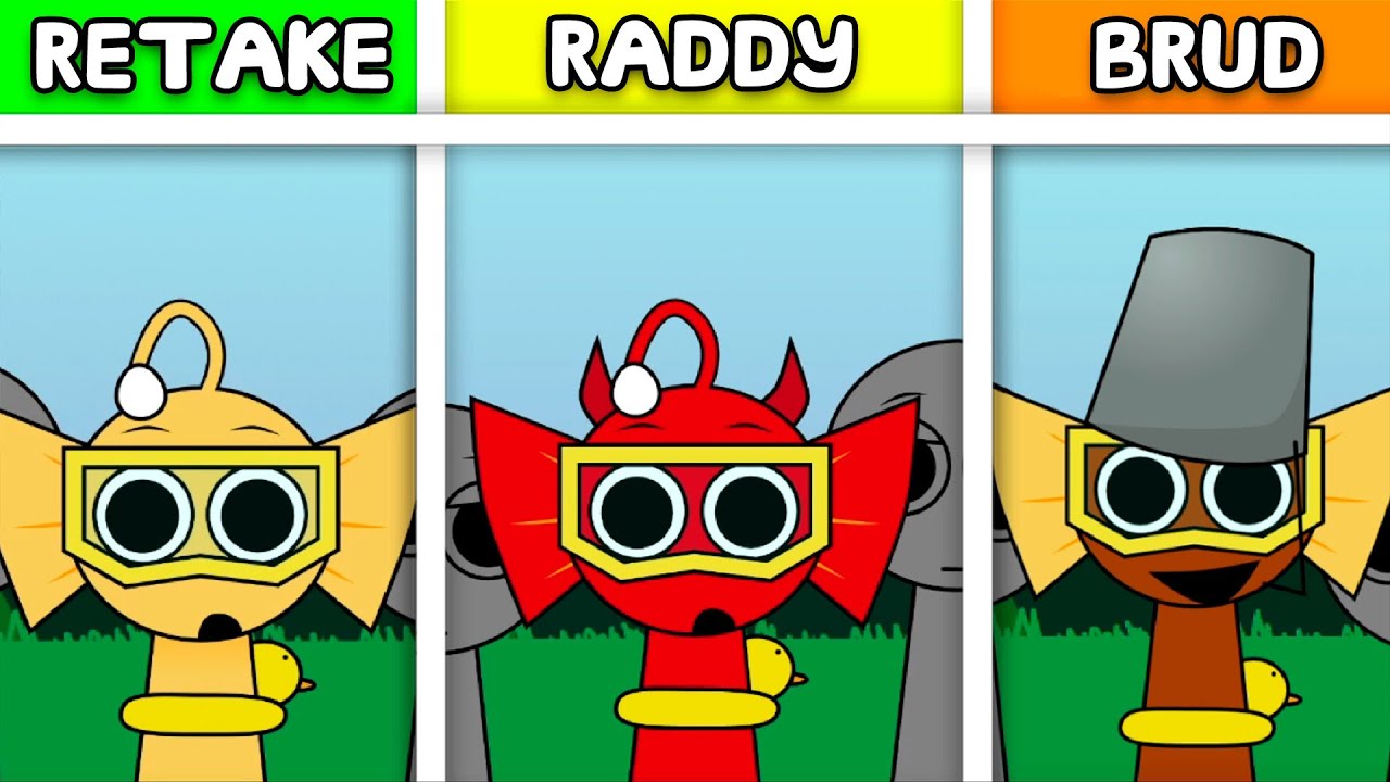 Incredibox Retake Sprunki: Sprunki But Everyone Is Raddy Vs Brud Vs ...