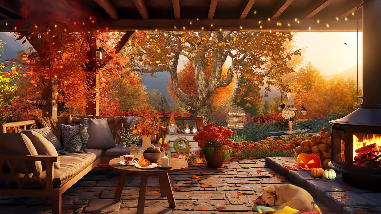 "Peaceful Scenic Autumn Garden" By Dreamy Ambience, Calm Fall Music ...