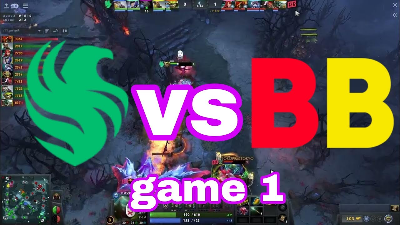 Dota 2 falcons vs BB team game 1 Ti 13 2024 - YouTube