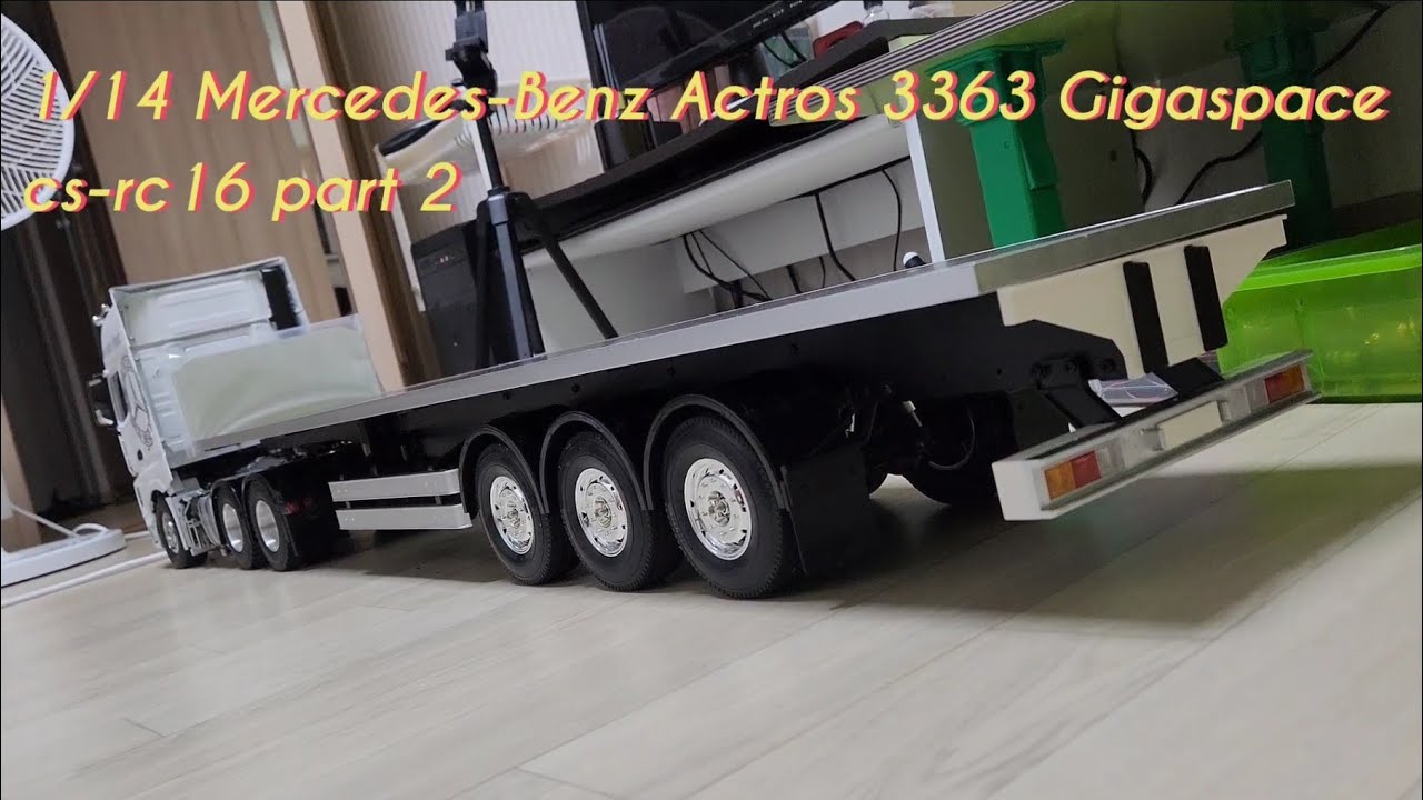 1/14 TAMIYA Mercedes-Benz Actros 3363 Gigaspace CS RC16 Sound & Light ...