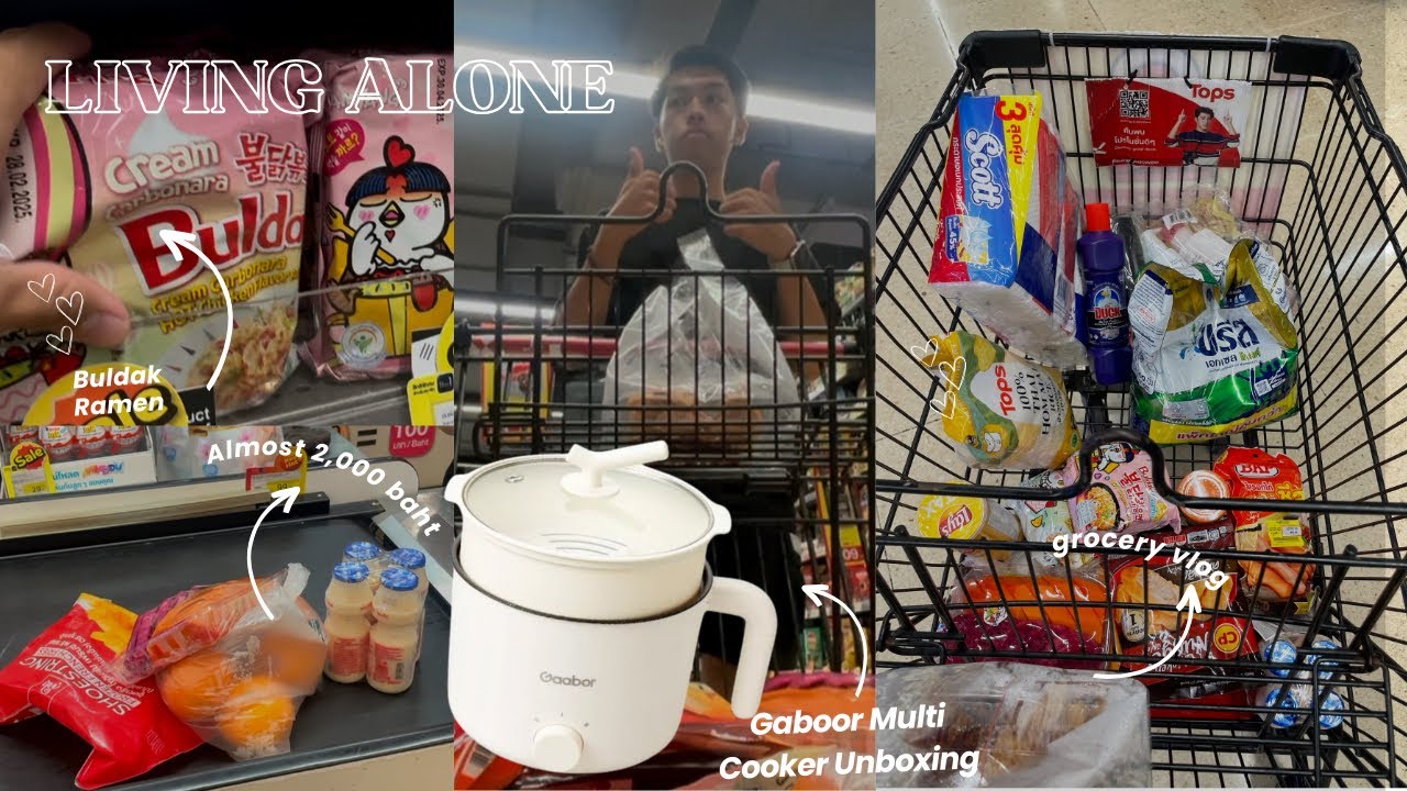 Grocery Shopping with me & Unboxing Gaboor Multi Cooker💸🛒 | Living ...