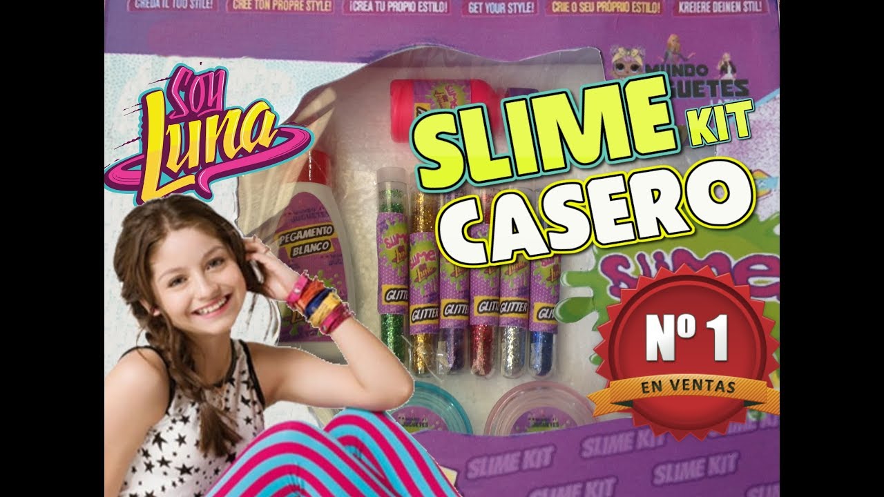 SLIME KIT SOY LUNA CASERO 🌙 - YouTube