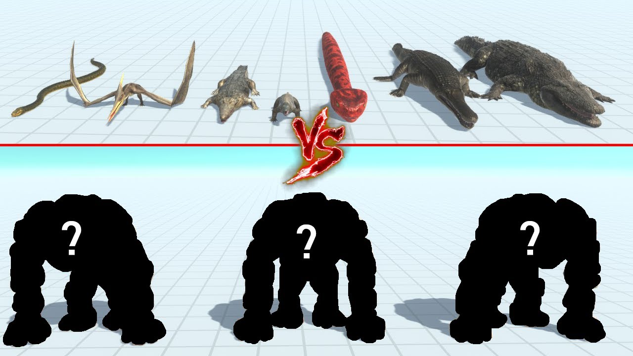 Reptile Vs Random Team Battle | ARBS - Animal Revolt Battle Simulator ...