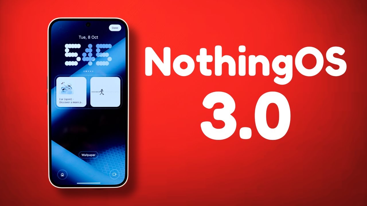 Official Nothing OS 3.0 Android 15🔥 Smart Drawer, Custom Lockscreen ...