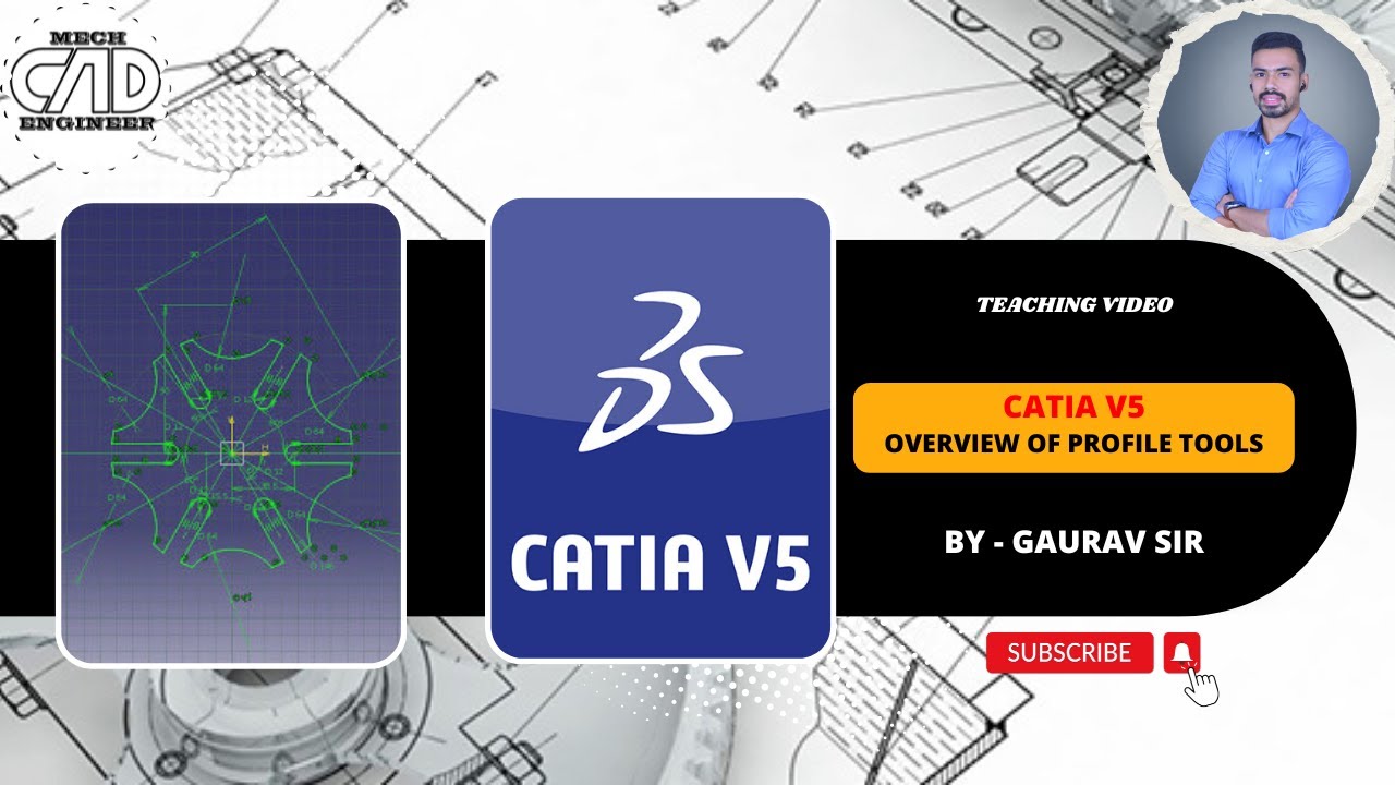 Overview Of Profile Tools - CATIA - YouTube