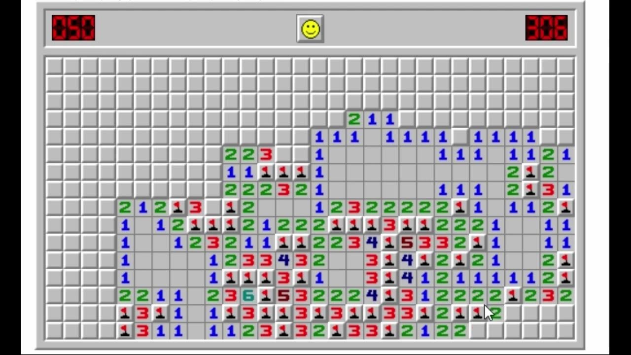 MineSweeper (PC Game) - Expert Level Longplay - YouTube
