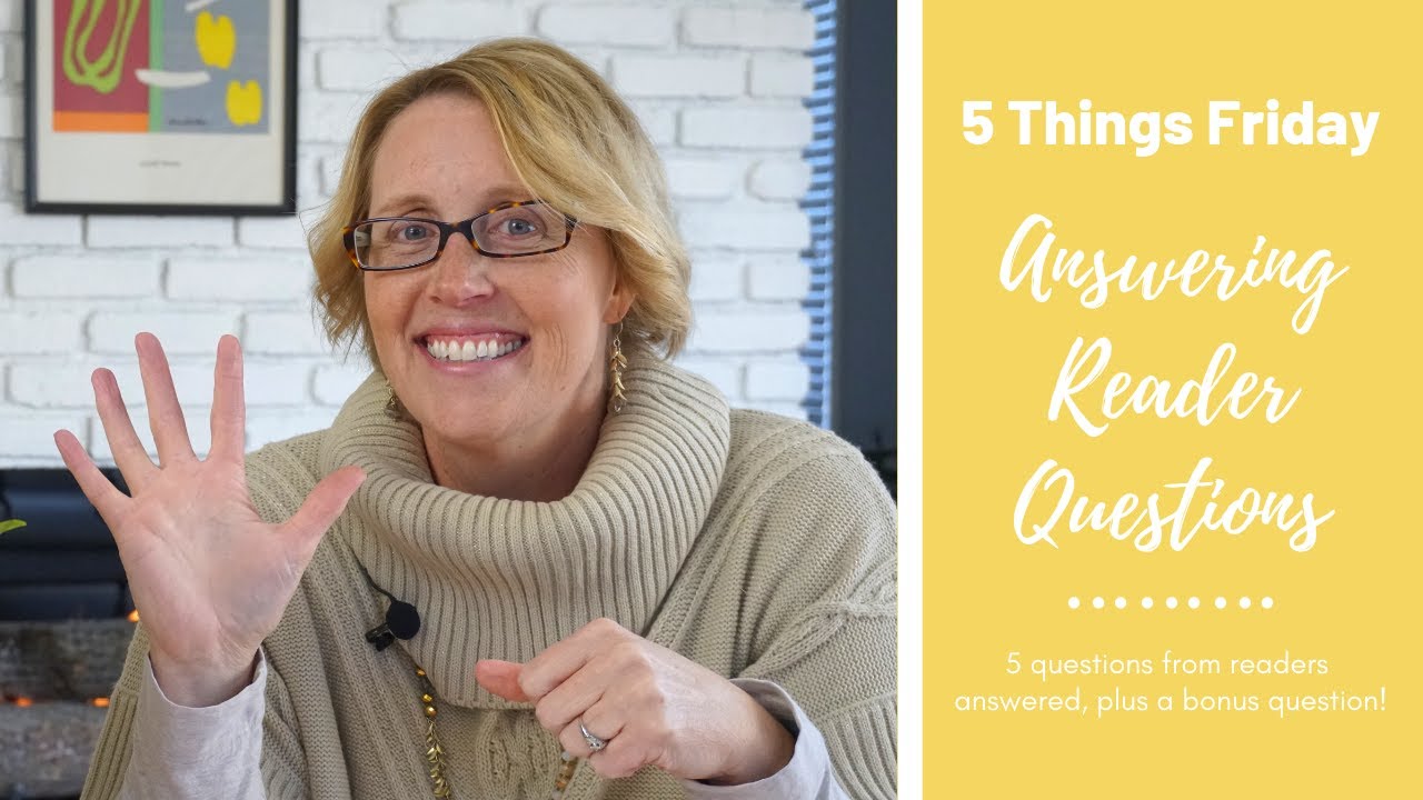 Answering Cozy Mystery Reader Questions - 5 Things Friday - YouTube