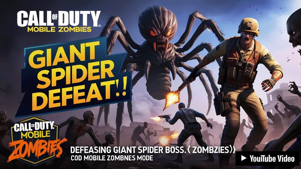 Defeating Giant Spider Boss in COD Mobile Zombies Mode! 🕷️🏆 - YouTube