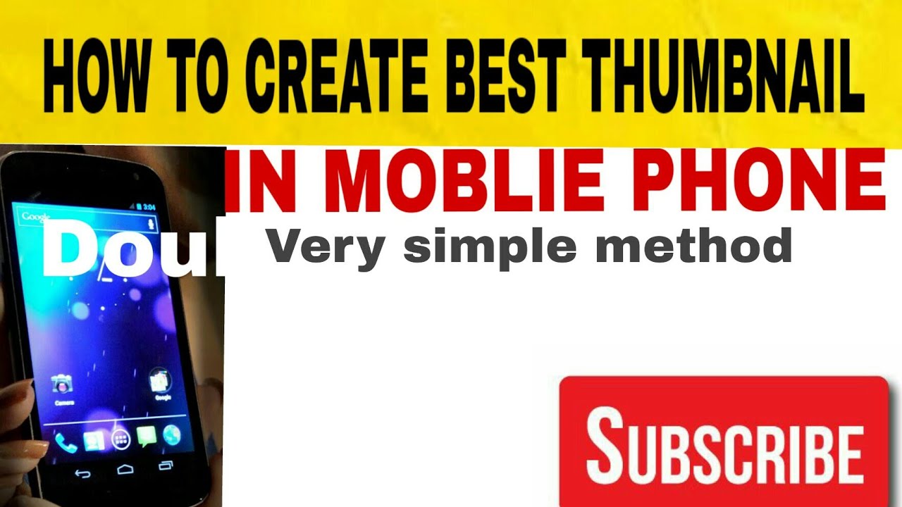 How to create best thumbnail in moblie phone (trick) - YouTube