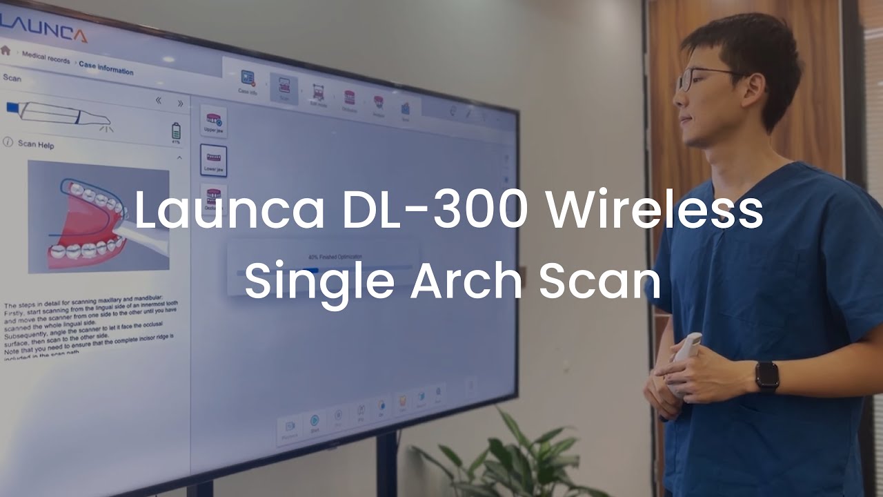 Launca DL-300 Wireless - Live Demo of Single Arch Scan - YouTube