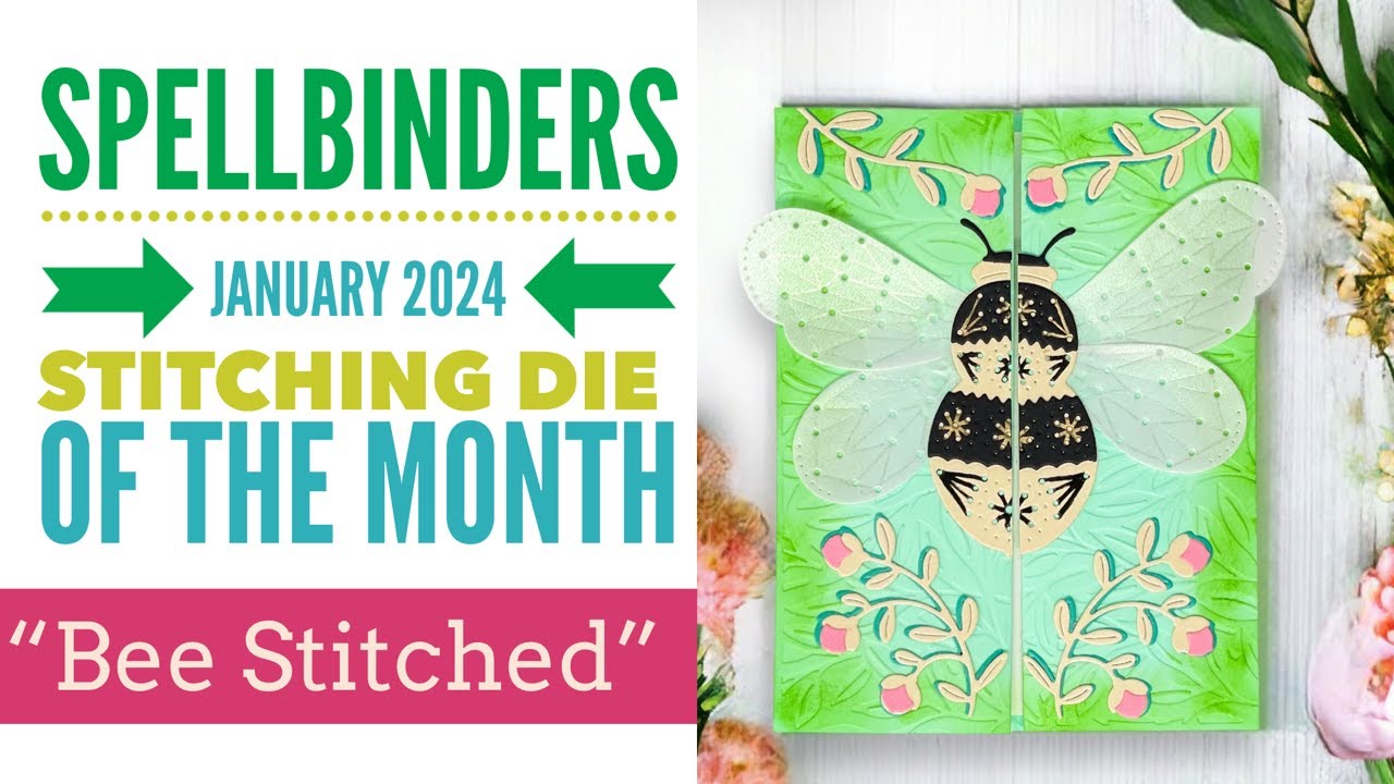NEW! Spellbinders Stitching Die of the Month - Jan 2024 - Bee Stitched ...