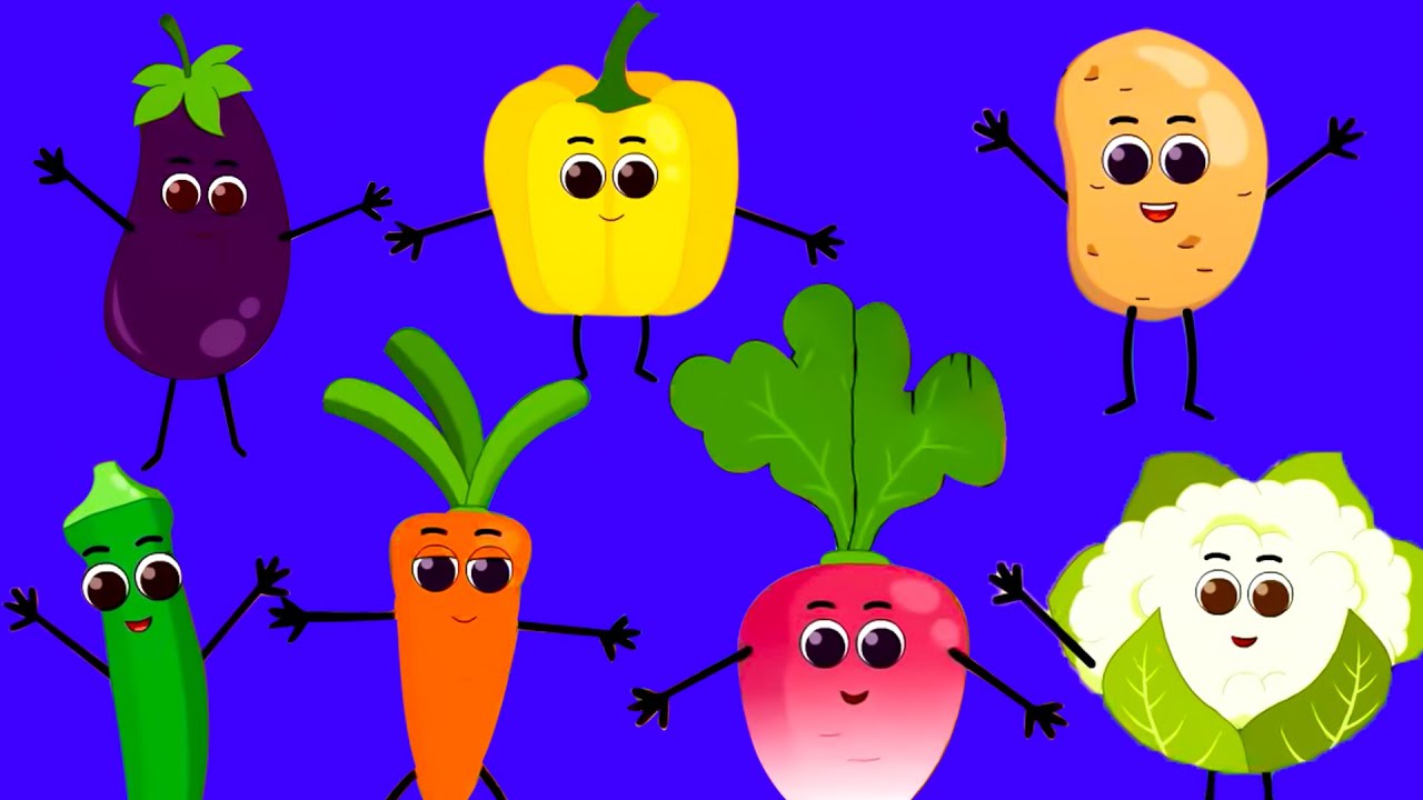 Ten Little Vegetables - Learn Vegetables with Nursery Rhymes and More ...