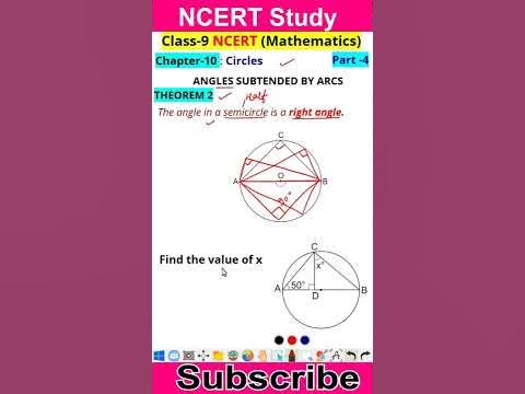 circles class 9th | ncert math | circles theorems to finding angles ...