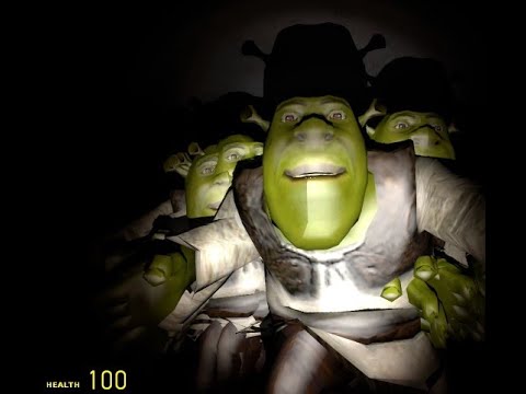 Running from the horde of shrek's😰(gmod) - YouTube