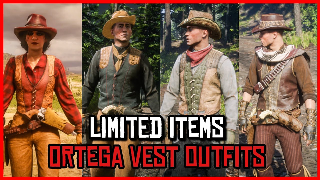 Red Dead Online Ortega Vest Outfits [ Limited Items Outfits #22 ] - YouTube