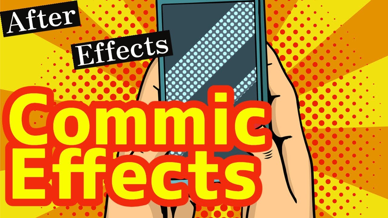 コミックエフェクト50選 +アニメーションプリセット .ffx After Effects AE - YouTube