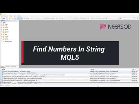 Find Numbers In String MQL5 - YouTube