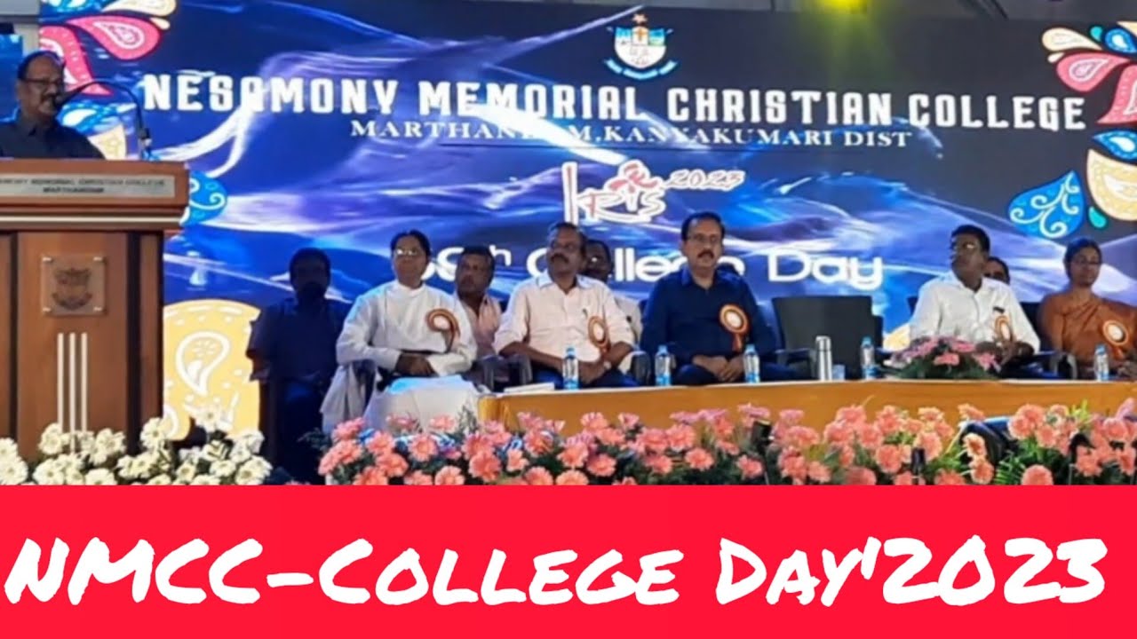 College Day'2023🏅NMCC🏆Highlights💯 Kavingar Arivumathi 🎤Nesamony ...