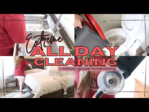 *EXTREME* ALL DAY CLEAN WITH ME || CLEANING MOTIVATION || SPEED CLEANING || MESSY HOUSE CLEANING