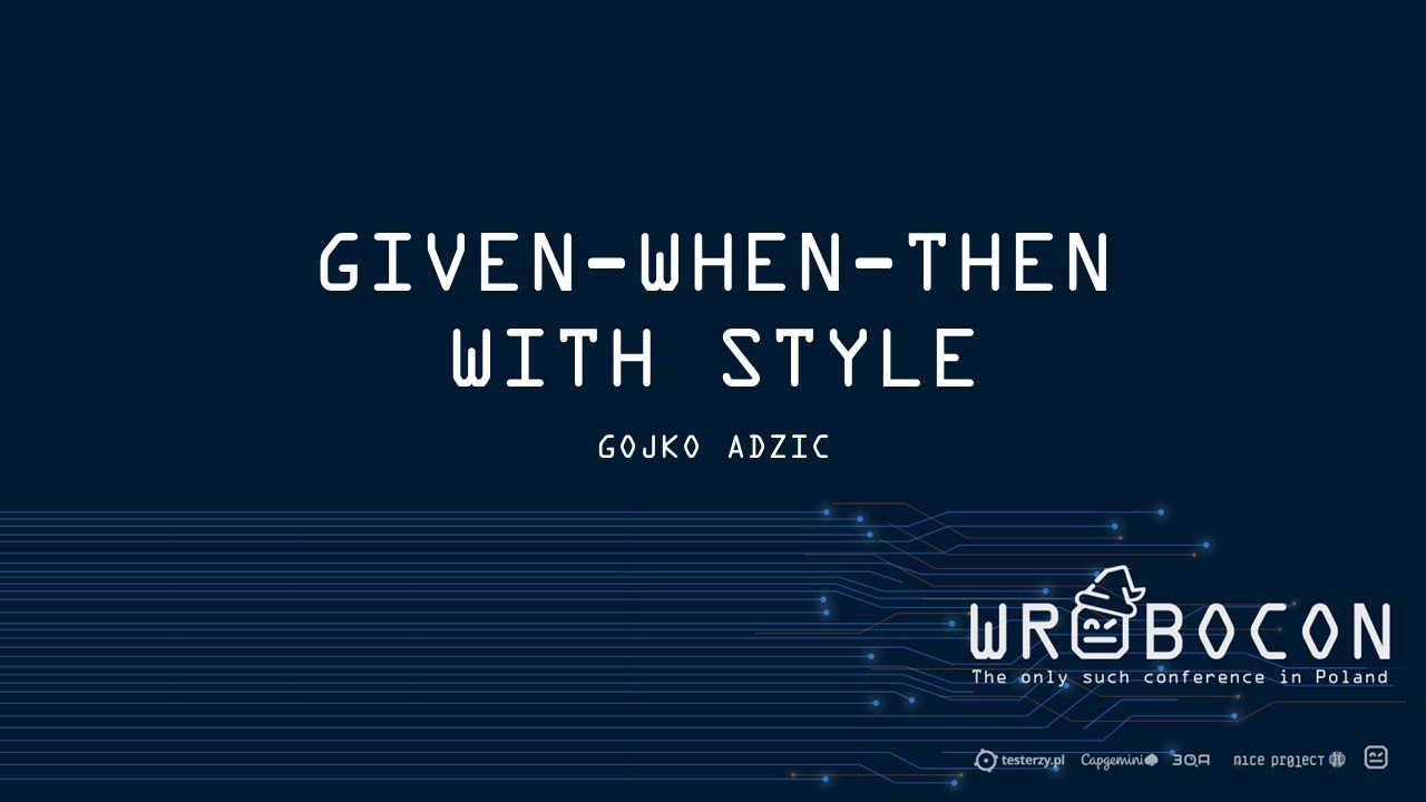 Given-When-Then with Style - YouTube