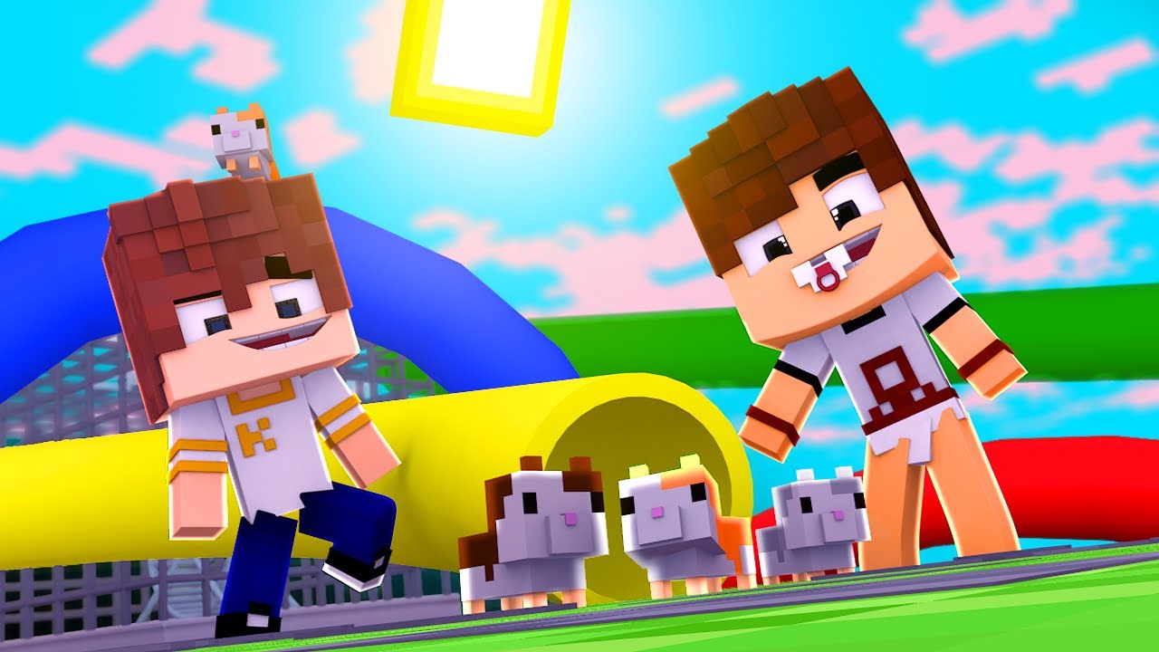 A CASA DOS HAMSTERS NO MINECRAFT - YouTube