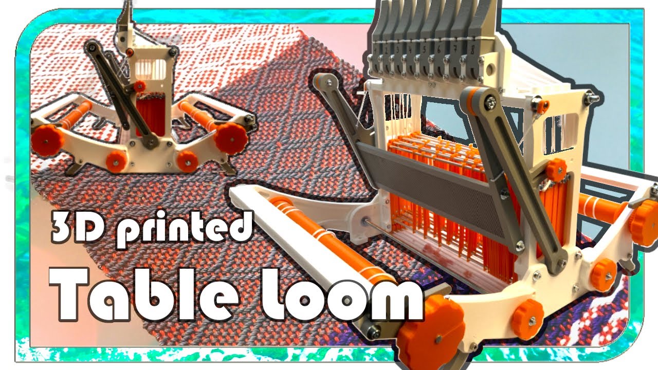 Part 1: 3D printed Table Loom with 8 Shafts - YouTube