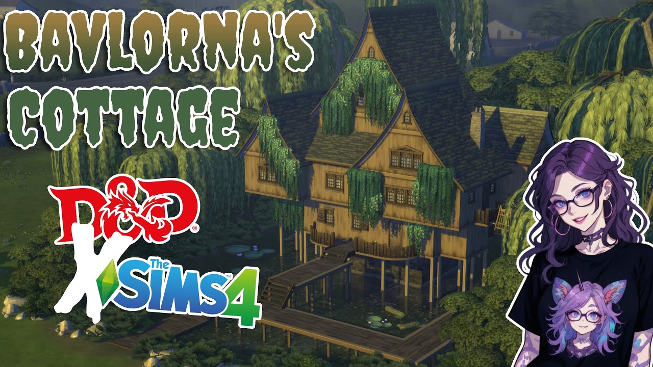 Evil Hag's Swamp Lair || Bavlorna's Cottage || Sims 4 D&D Speedbuild ...