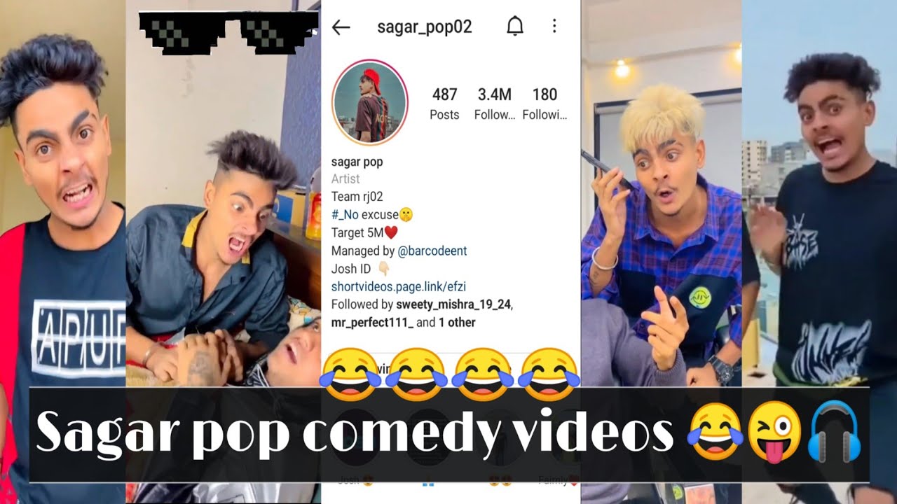 Sagar pop funniest videos|| for you||Sagar pop Instagram videos ...