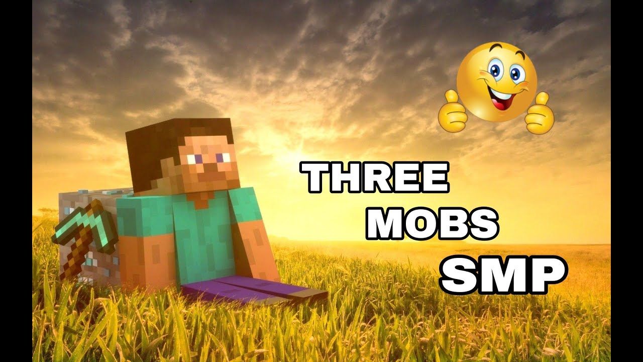 I AM PLAYING TO THREE MOBS SMP | MINECRAFT LIVE - YouTube