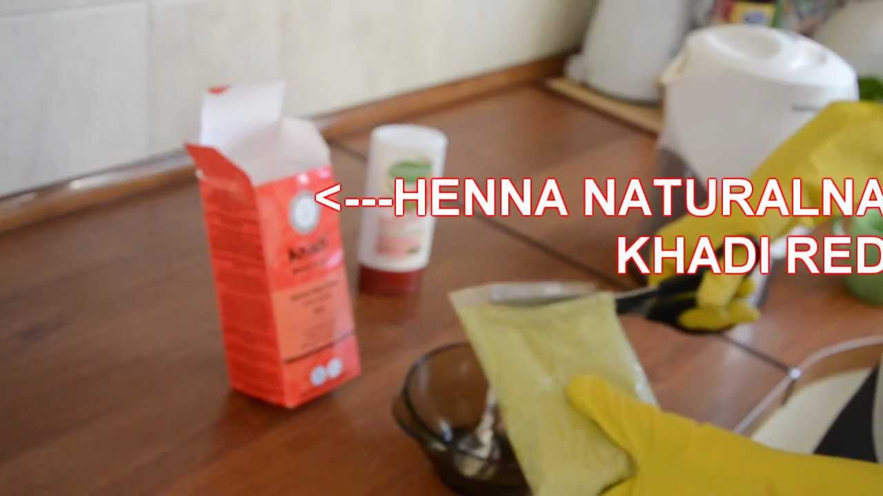 Rude włosy - Naturalna Henna Khadi - YouTube