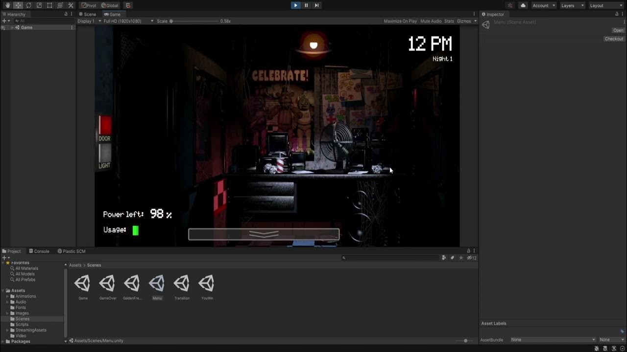 Five Nights at Freddy's - In Unity demonstration - YouTube