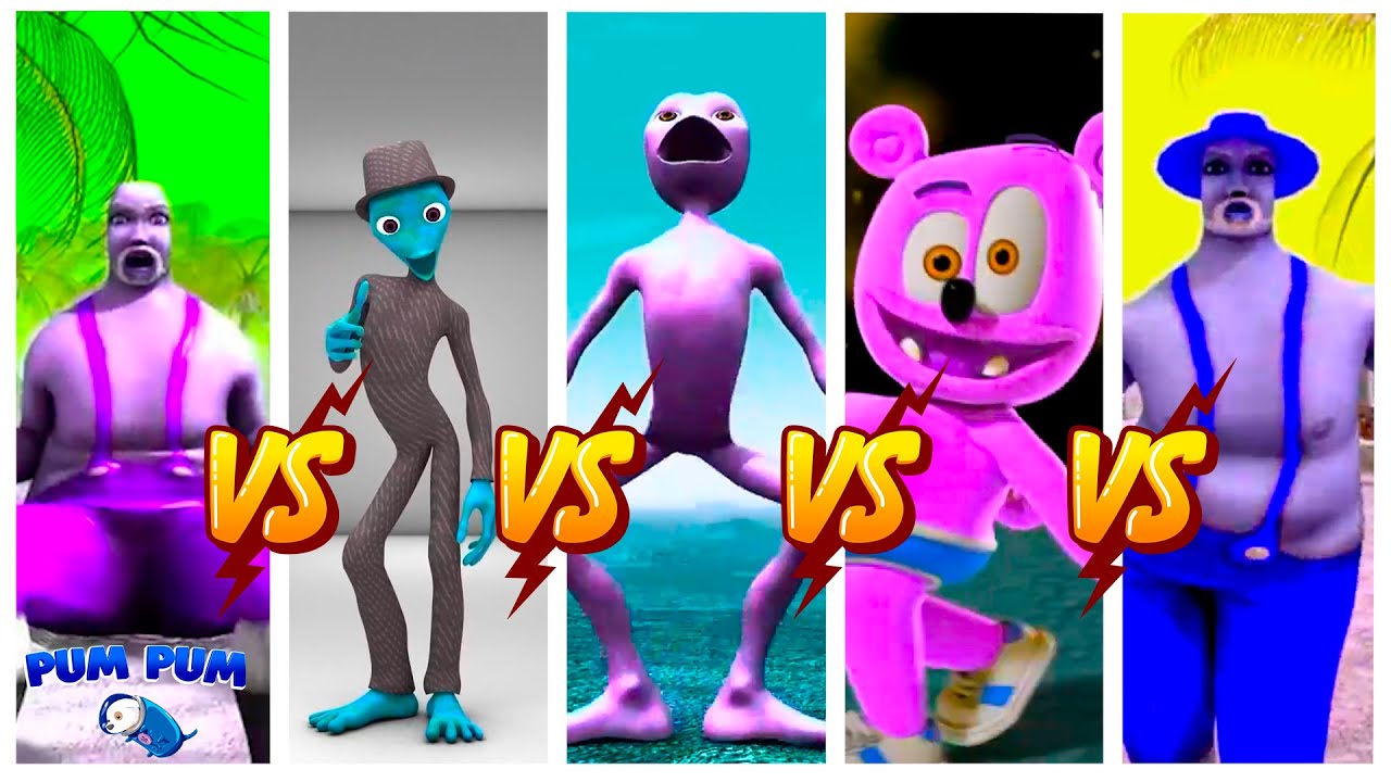Color Dance Challenge Dame Tu Cosita vs El Taiger vs Gummy Bear vs Bad ...