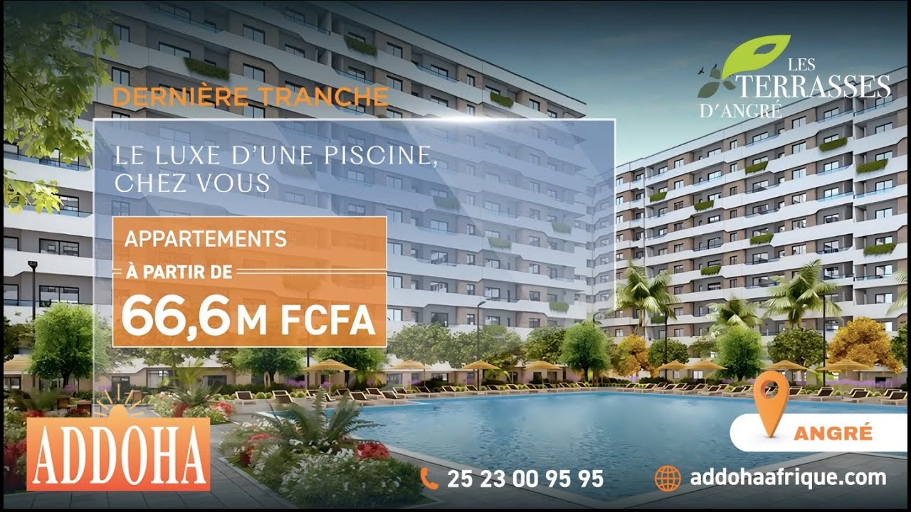 Découvrez la dernière tranche du projet Terrasses d'Angré by ADDOHA ! - YouTube