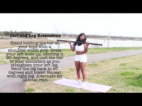 Full Body Weighted Bar Workout for Women | Strength + Tone Routine