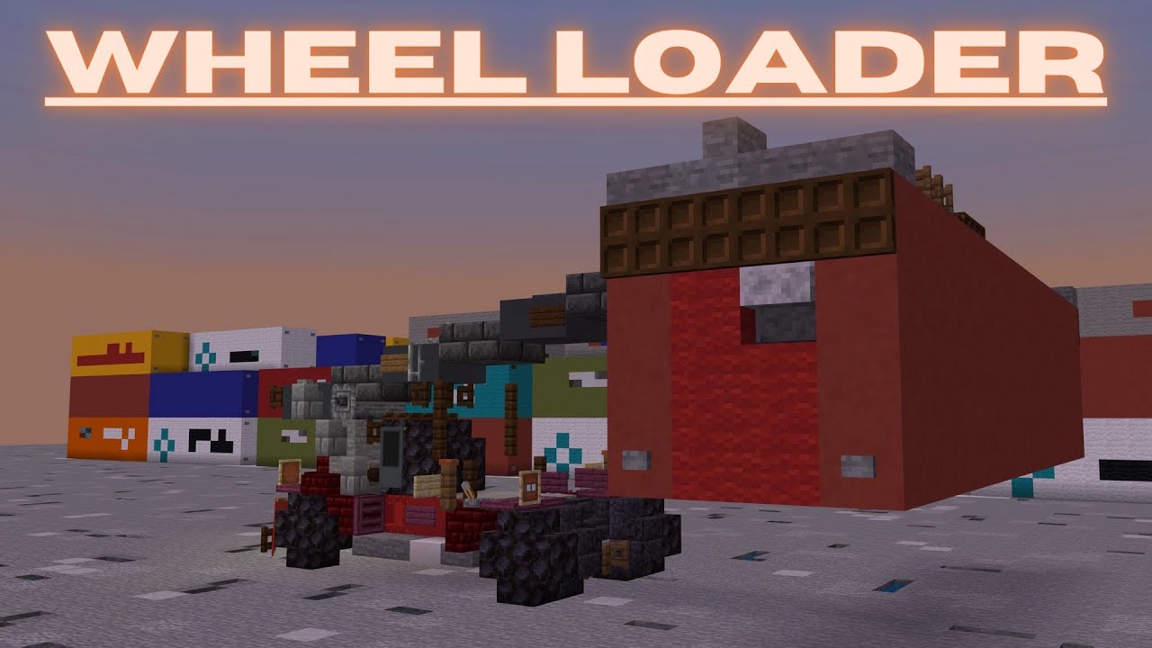 Minecraft: How to build a Wheel Loader in Minecraft | Minecraft Wheel ...