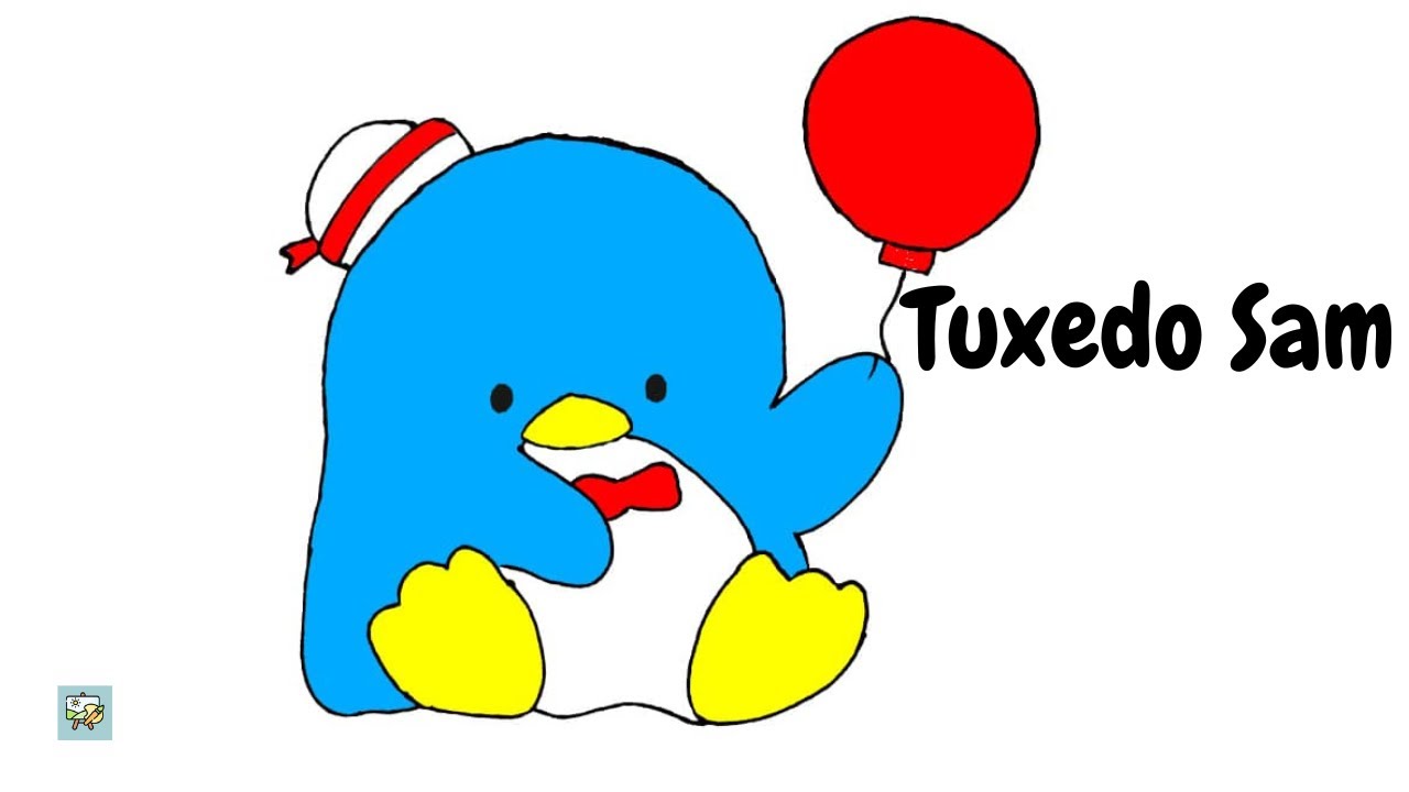 How to Draw Tuxedo Sam | step by step - YouTube